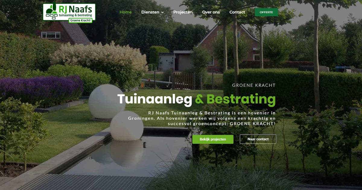 R.J. Naafs Tuinaanleg & Bestrating | Groene Kracht